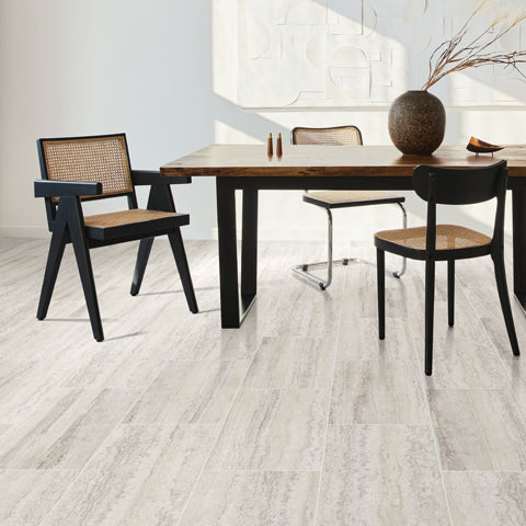 Tarkett ProGen Stone Travertino Horizon Waterproof Vinyl Tile Flooring ...